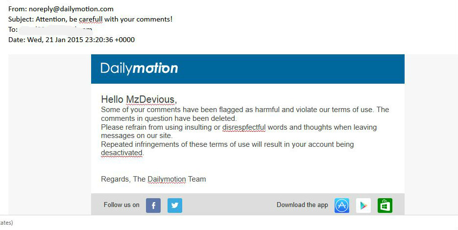 Dailymotion dumped Me - Here's what happened :: Mz Devious
